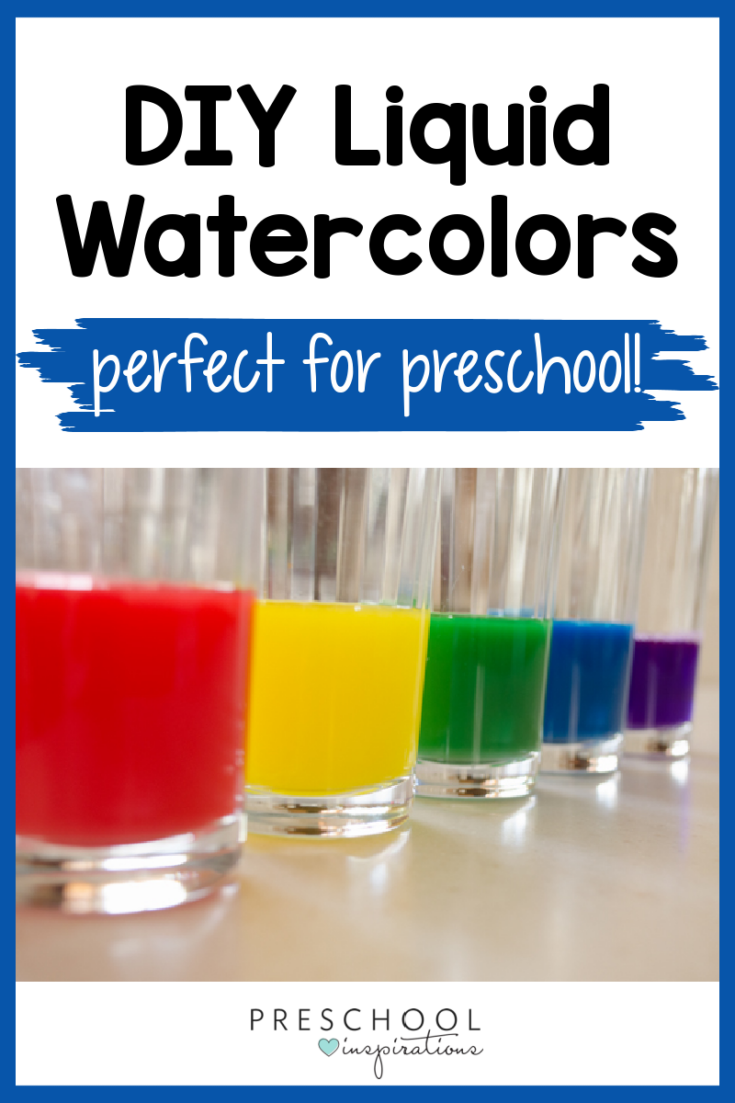 Easy and Affordable DIY Liquid Watercolor - Preschool Inspirations