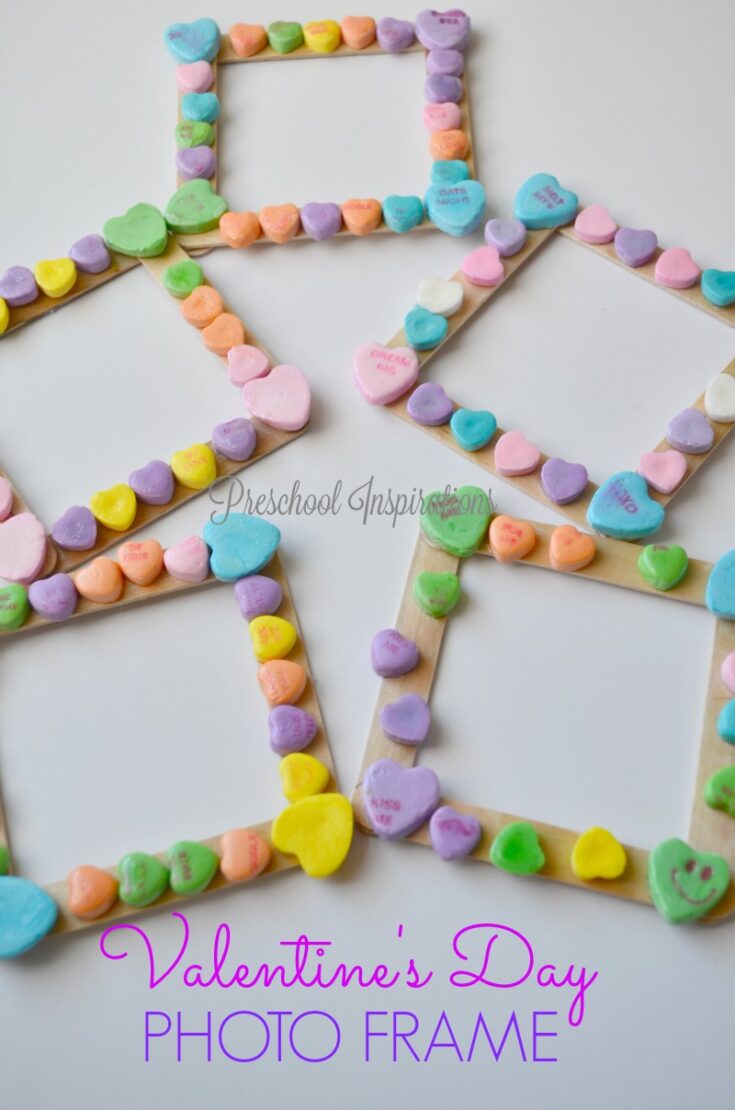 Conversation Heart Photo Frame - Preschool Inspirations