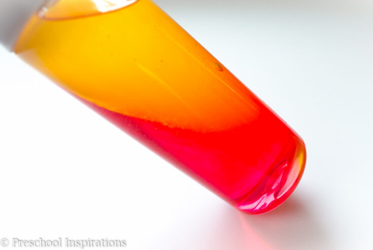 How to Make a Color Mixing Sensory Bottle - Preschool Inspirations