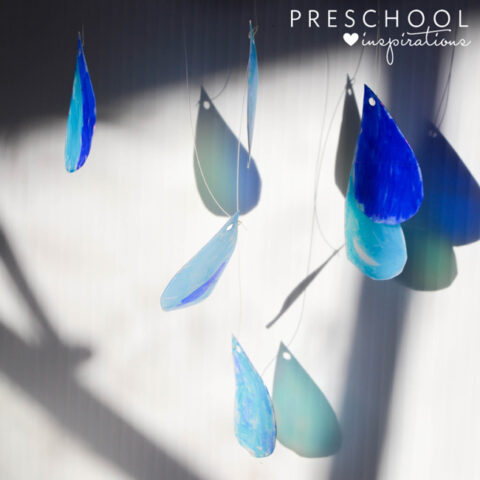Rain Cloud Suncatcher Craft - Preschool Inspirations