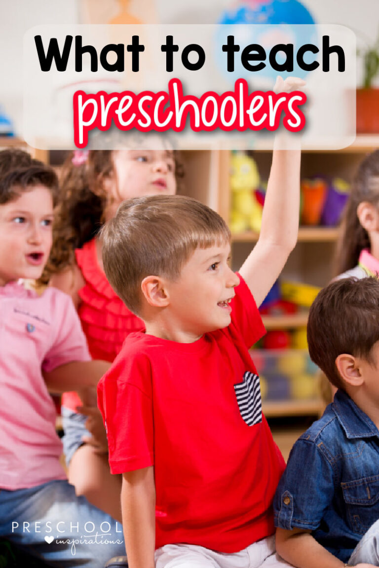 What Preschoolers Should Know Preschool Inspirations