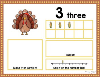 Thanksgiving Ten Frame Counting Mats - Preschool Inspirations
