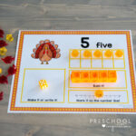 Thanksgiving Ten Frame Counting Mats - Preschool Inspirations